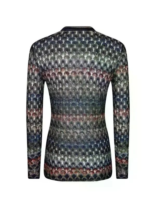Missoni Crochet-knit V-neck Cardigan