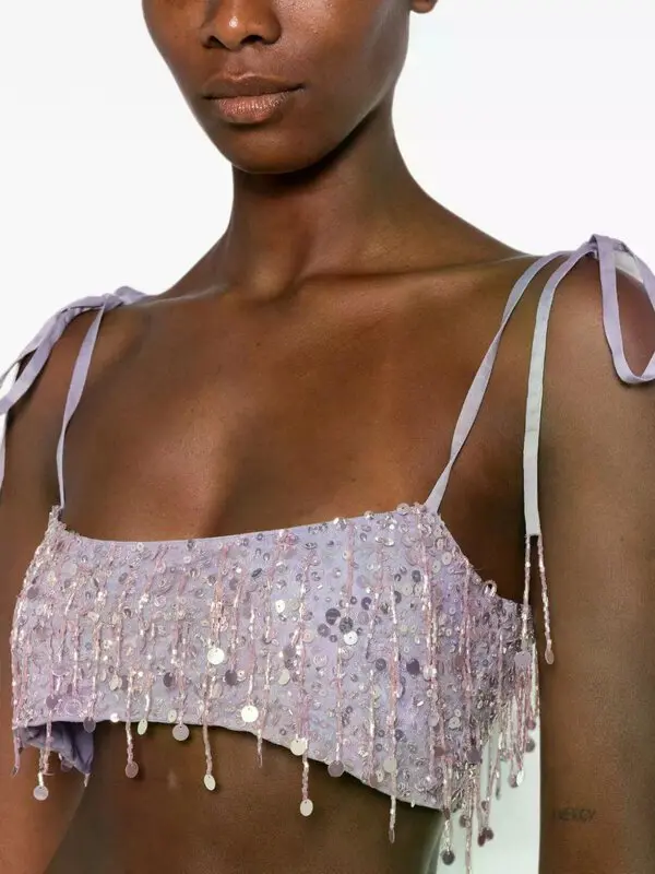 ASTA RESORT Yasmin Hand-beaded Bralette