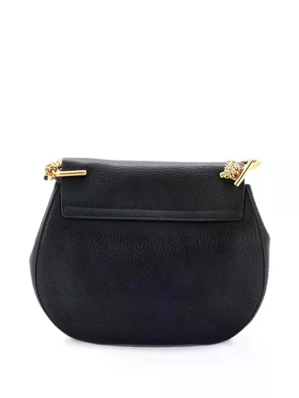 Chloé Drew Leather Small Crossbody Bag - Black