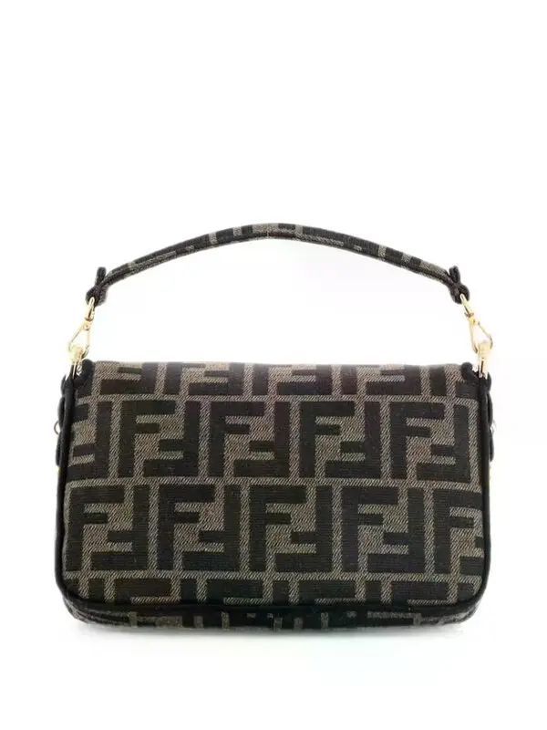 Fendi Baguette Nm Bag Zucca Canvas Mini Crossbody Bag - Brown