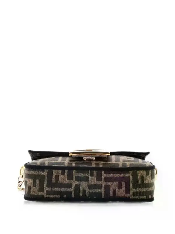 Fendi Baguette Nm Bag Zucca Canvas Mini Crossbody Bag