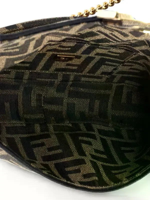 Fendi Baguette Nm Bag Zucca Canvas Mini Crossbody Bag
