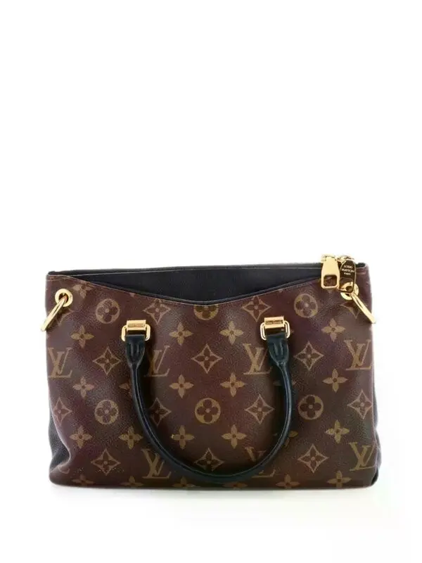 LOUIS VUITTON Pallas Tote Monogram Canvas With Leather Bb Shoulder Bag - Black