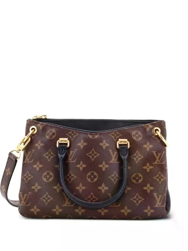 LOUIS VUITTON Pallas Tote Monogram Canvas With Leather Bb Shoulder Bag - Black