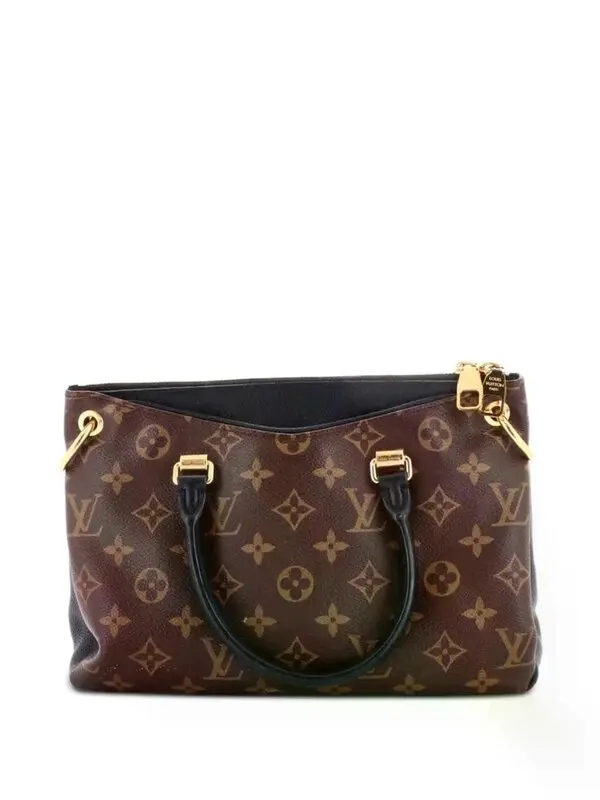 LOUIS VUITTON Pallas Tote Monogram Canvas With Leather Bb Shoulder Bag - Black
