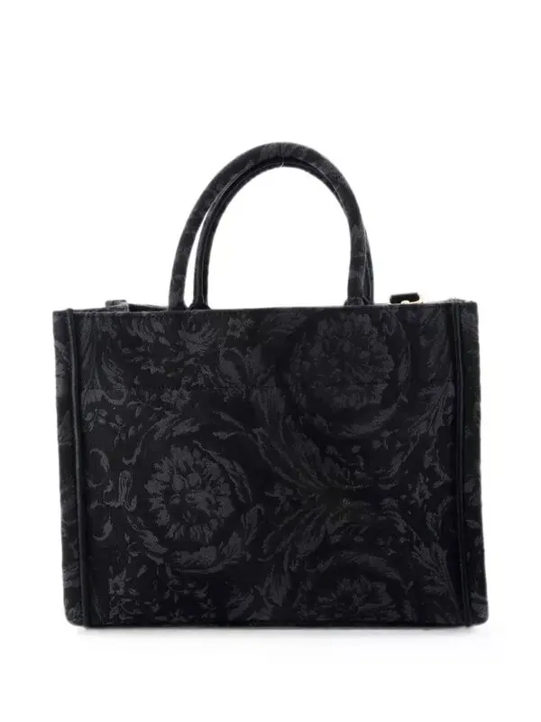 Versace Athena Convertible Barocco Jacquard Small Tote Bag