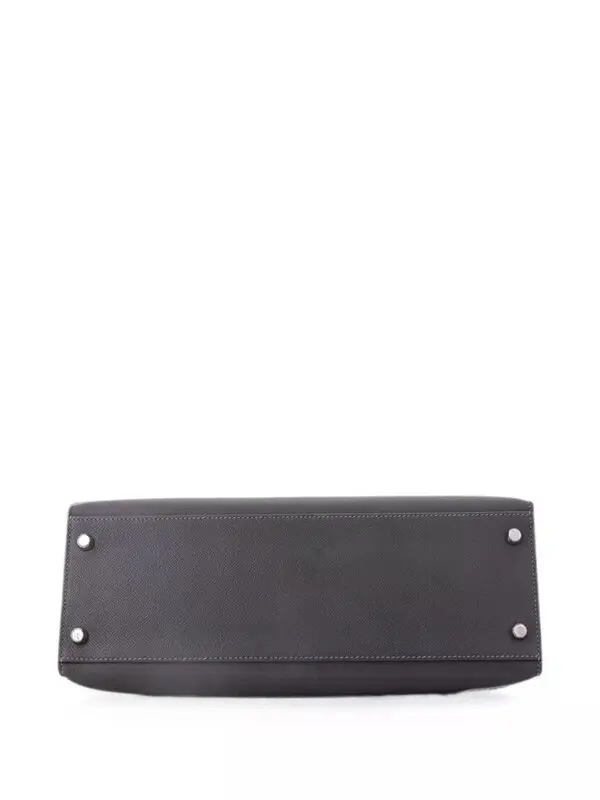 Hermès Kelly Handbag Epsom Palladium Hardware 32 Satchel