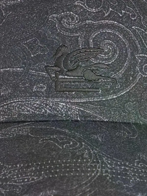 Etro Pegaso Paisley Baseball Cap - Grey