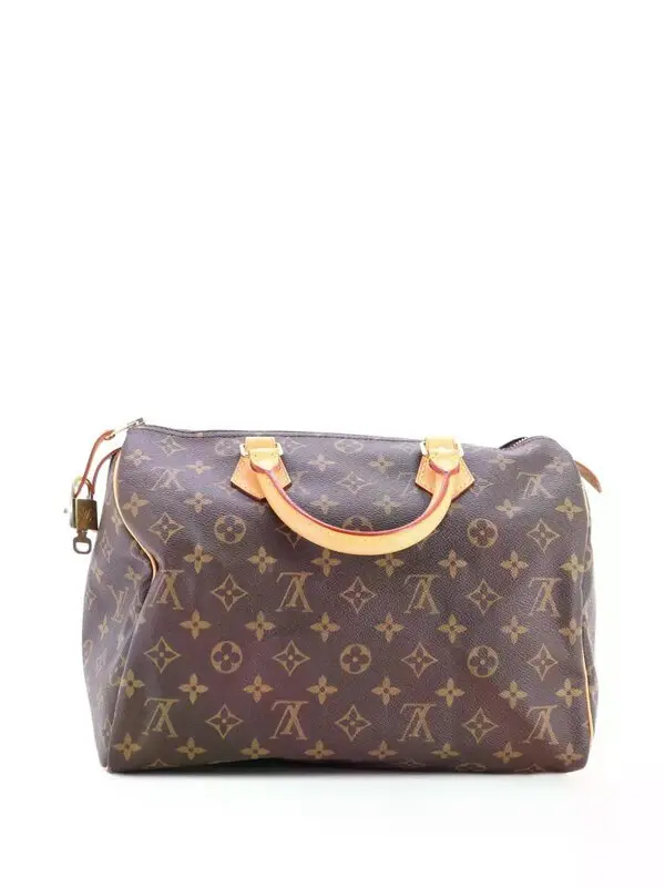 LOUIS VUITTON Speedy Handbag Monogram Canvas 30 Satchel