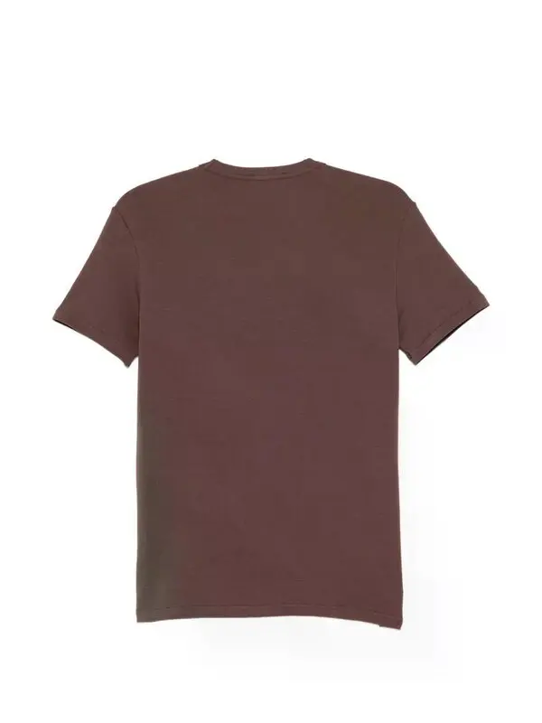 TOM FORD Logo-patch T-shirt - Brown