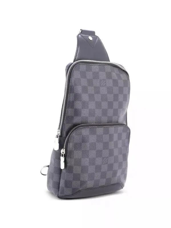 LOUIS VUITTON Avenue Sling Bag Damier Graphite Crossbody Bag - Black