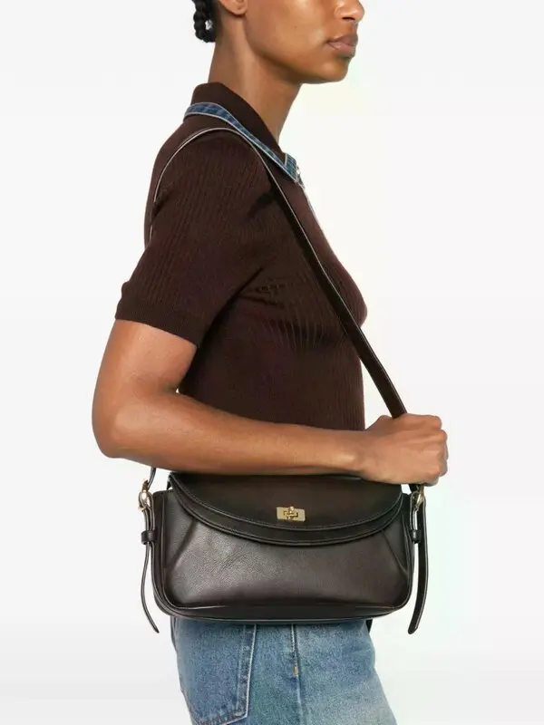 Sandro Medium Le Mambo Leather Shoulder Bag