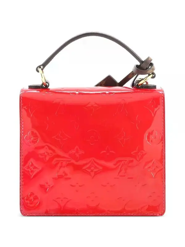 LOUIS VUITTON Spring Street Nm Handbag Monogram Vernis - Red