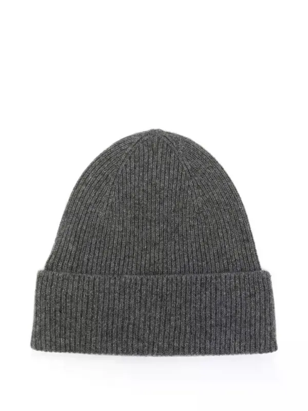 TOM FORD Ribbed-knit Logo-patch Beanie Hat