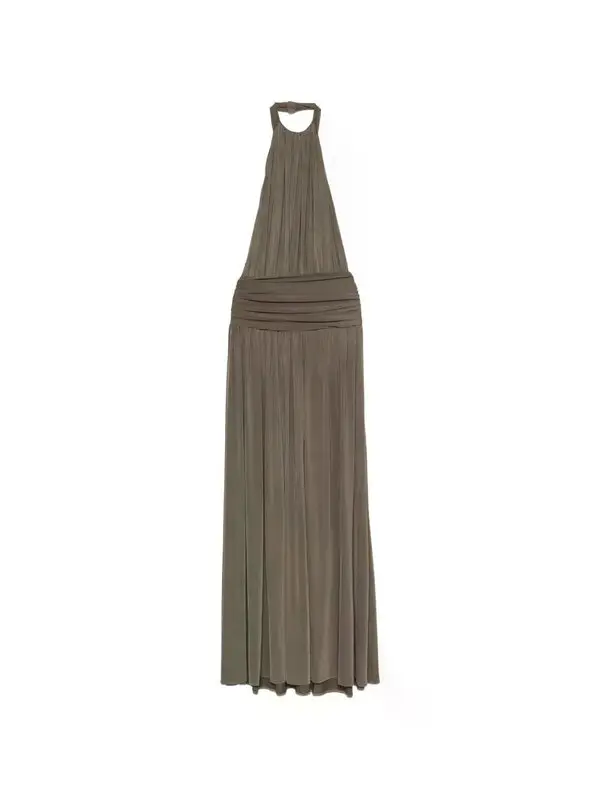 Arcina Ori Santina Halterneck Maxi Dress - Grey