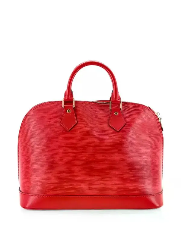 LOUIS VUITTON Epi Leather Alma Pm Satchel - Red