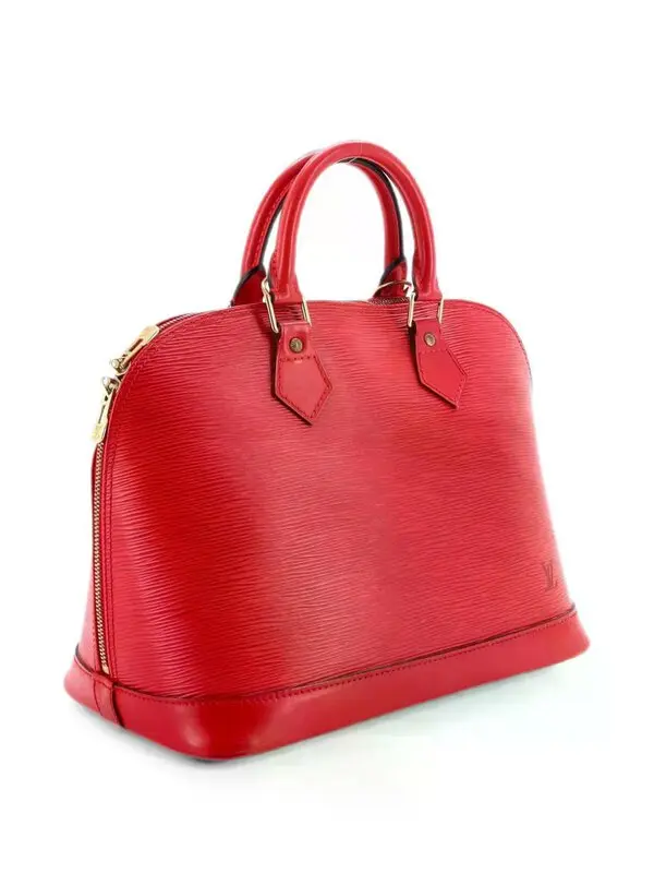 LOUIS VUITTON Epi Leather Alma Pm Satchel - Red