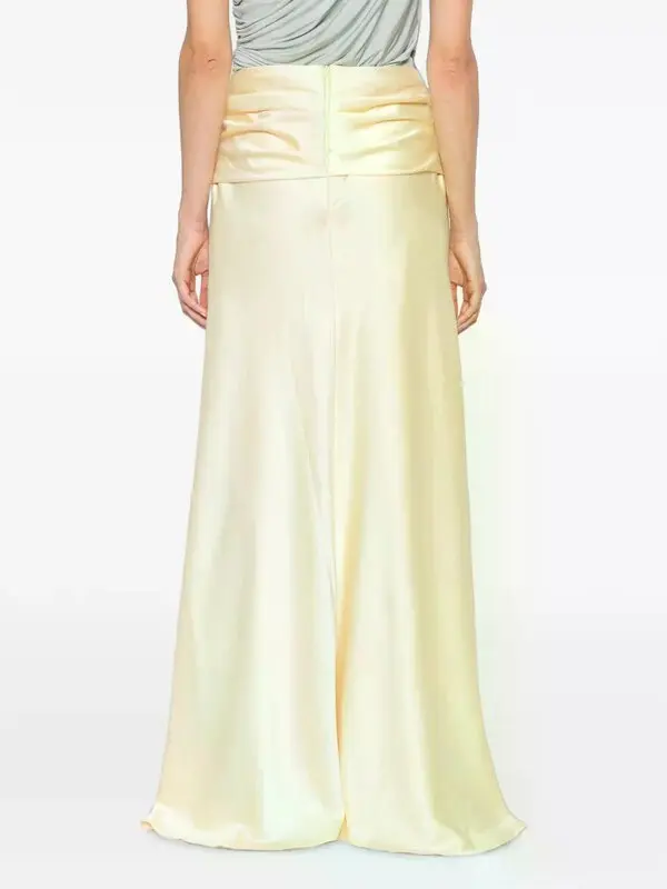 Arcina Ori Twisted-waist Maxi Skirt - Neutrals