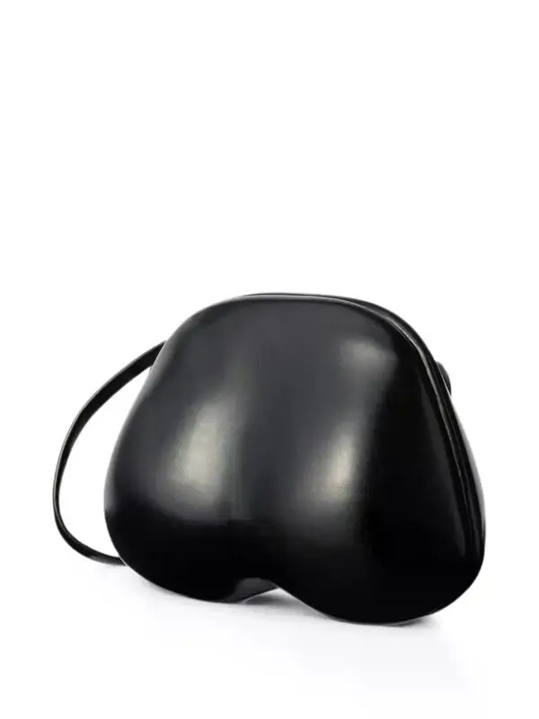 LEMAIRE X Carlos Peñafiel Fesses Bag In Patinated Leather - Black