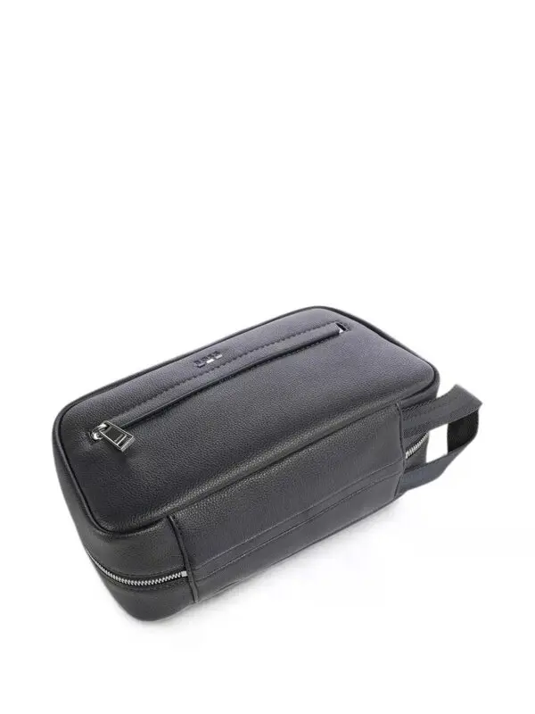 BOSS Logo-detail Leather Washbag