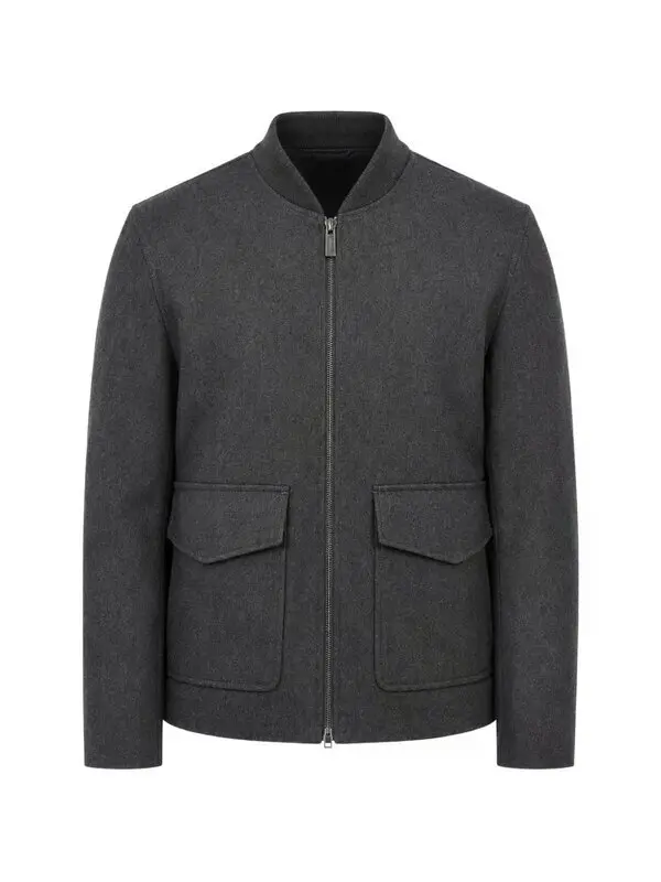 PAOLO PECORA Zip-up Long-sleeve Jacket - Grey