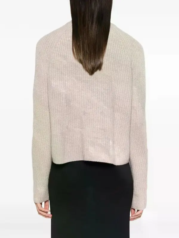 LISA YANG Sadie Ribbed Knit Zip Cardigan