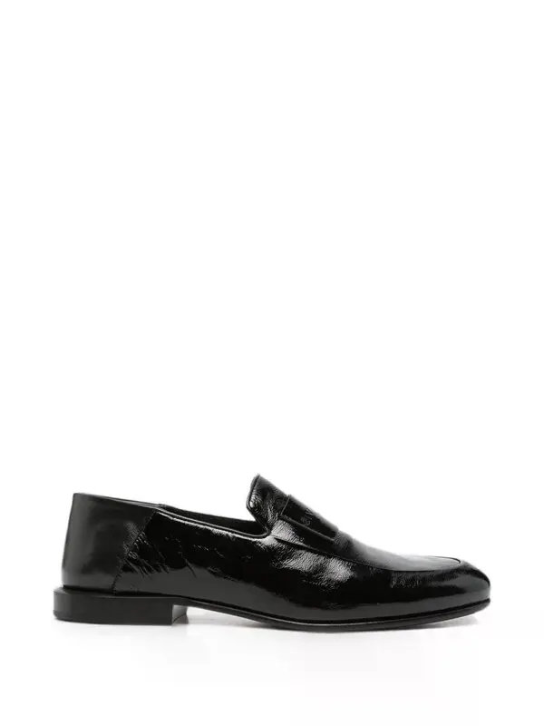 Givenchy Logo-plaque Leather Loafers
