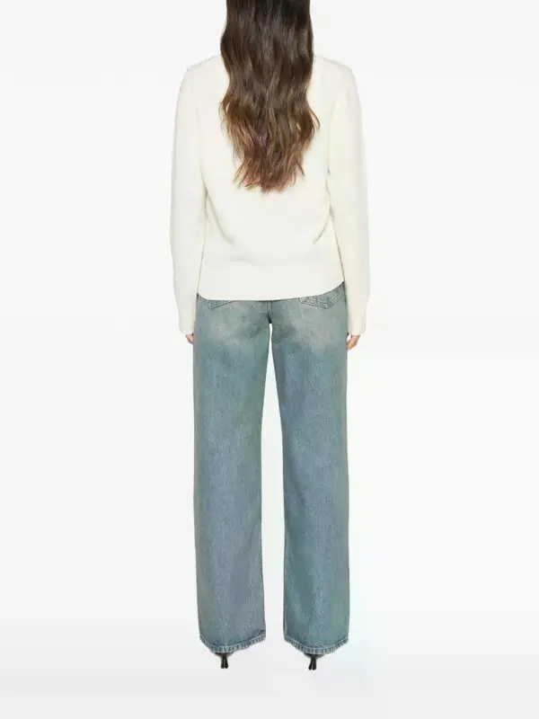 GANNI Intarsia-knit Sweater