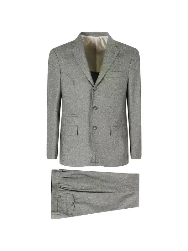 Eleventy Single-breasted Suit - Green