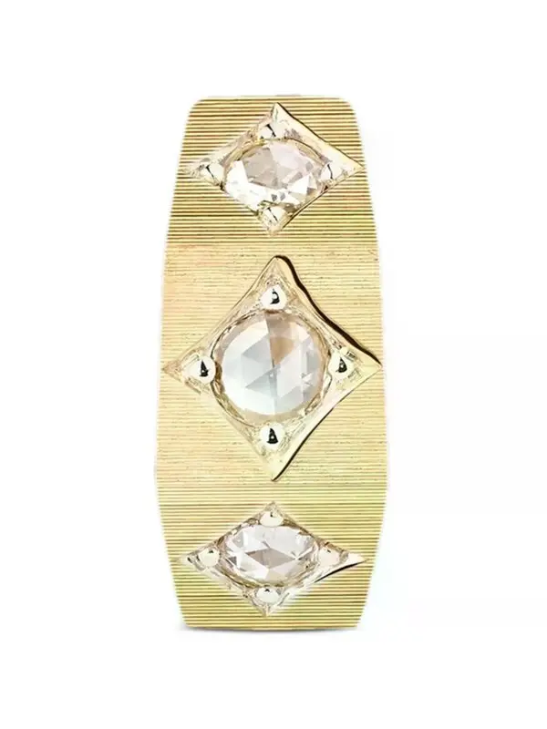 MARIE LICHTENBERG 18k Yellow Pavé Diamond Huggie Earring - Gold