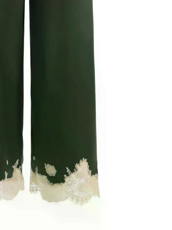 Alice + Olivia Athena Lace-trim Palazzo Pants