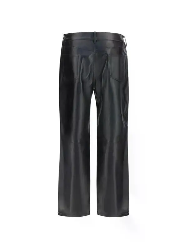 Magda Butrym Straight-leg Leather Trousers - Black