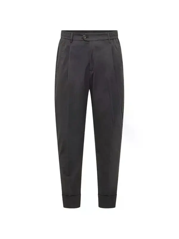HOSIO Pleated Turn-up-hem Trousers