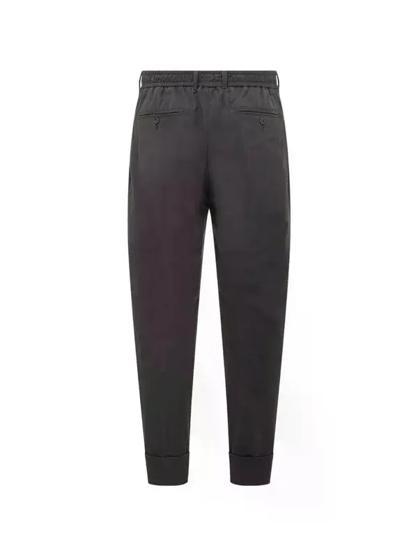 HOSIO Pleated Turn-up-hem Trousers