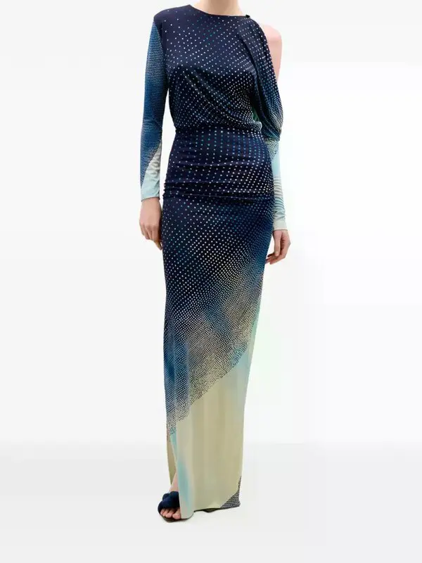 Silvia Tcherassi Zaid Asymmetric Dress - Blue