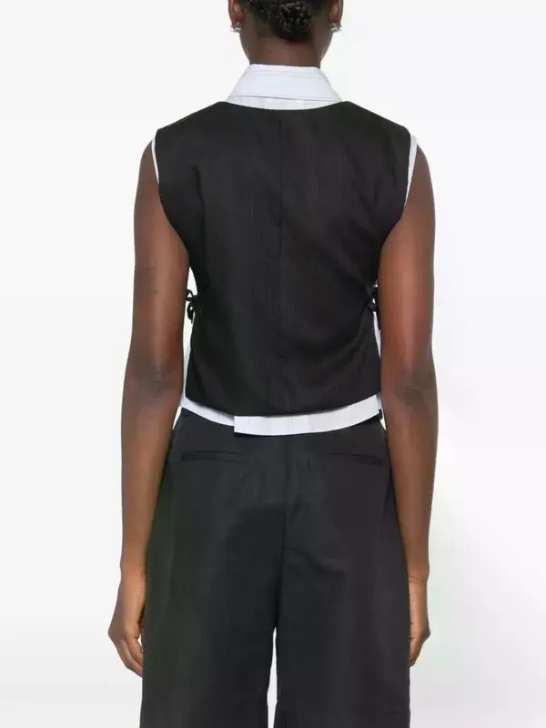 Sandro Pinstripe-pattern Buttoned Top