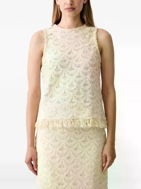 PEDRO DEL HIERRO Sleeveless Blouse - Neutrals