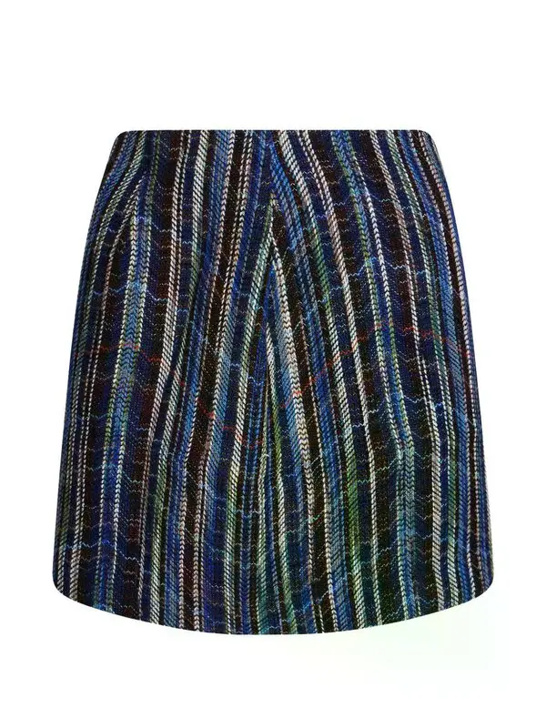 Missoni Striped Knitted Mini Skirt - Blue