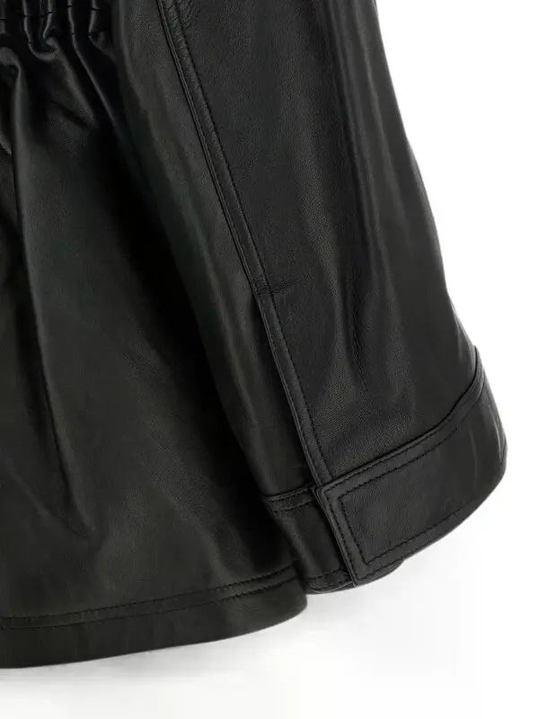 RÓHE Sculptural-waist Leather Jacket