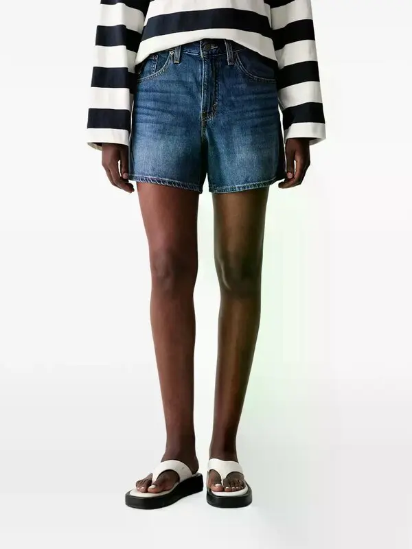 LEVI'S Cinch Logo-patch Denim Shorts