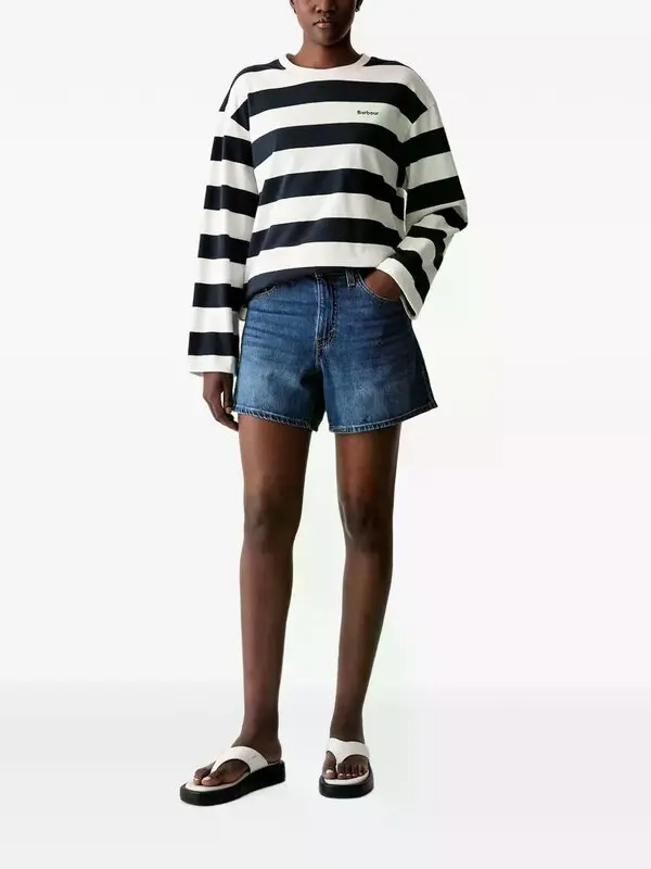 LEVI'S Cinch Logo-patch Denim Shorts