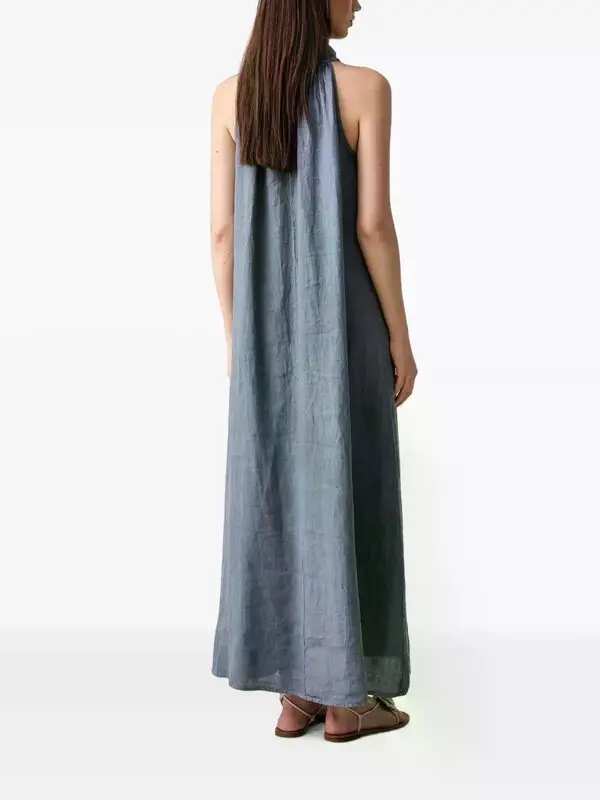 VICOLO Halterneck Bow Detail Maxi Dress