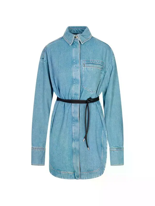 Sportmax Belted Denim Shirt