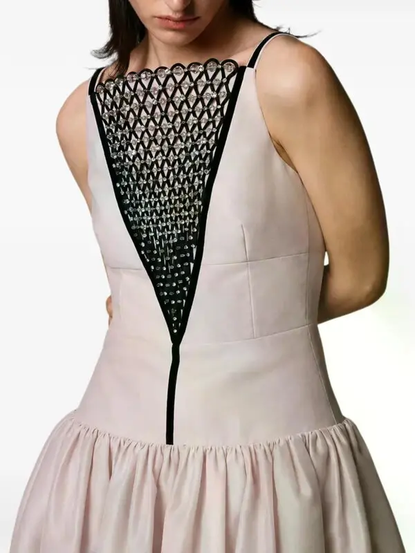 NAFSIKA SKOURTI Crystal-embellished Lattice Dress