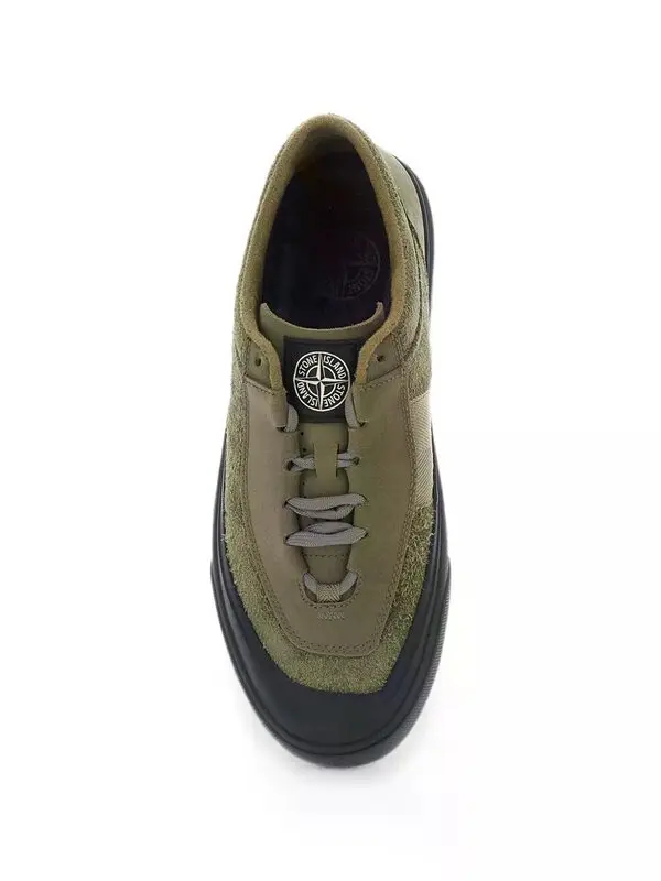Stone Island Logo-patch Panelled Sneakers