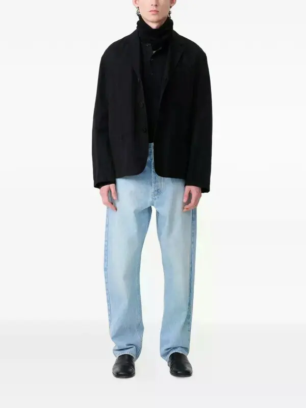 Studio Nicholson Spiel Notch-lapels Blazer - Black