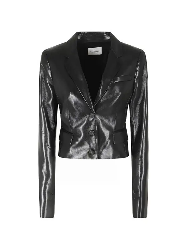 Andamane Glossy-finish Cropped Jacket
