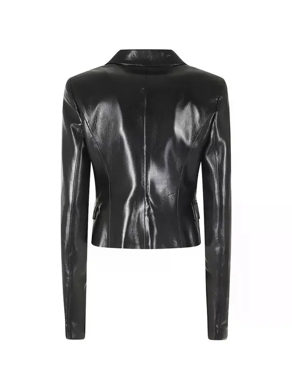 Andamane Glossy-finish Cropped Jacket