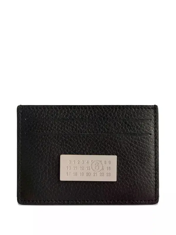 MAISON MARGIELA Logo-patch Card Holder - Black