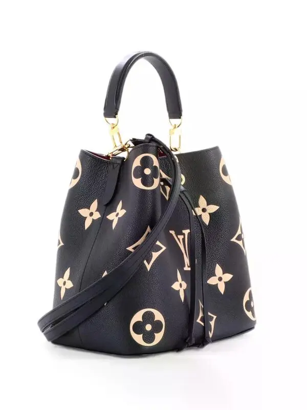 LOUIS VUITTON Neonoe Handbag Bicolor Monogram Empreinte Giant Mm Bucket Bag - Black